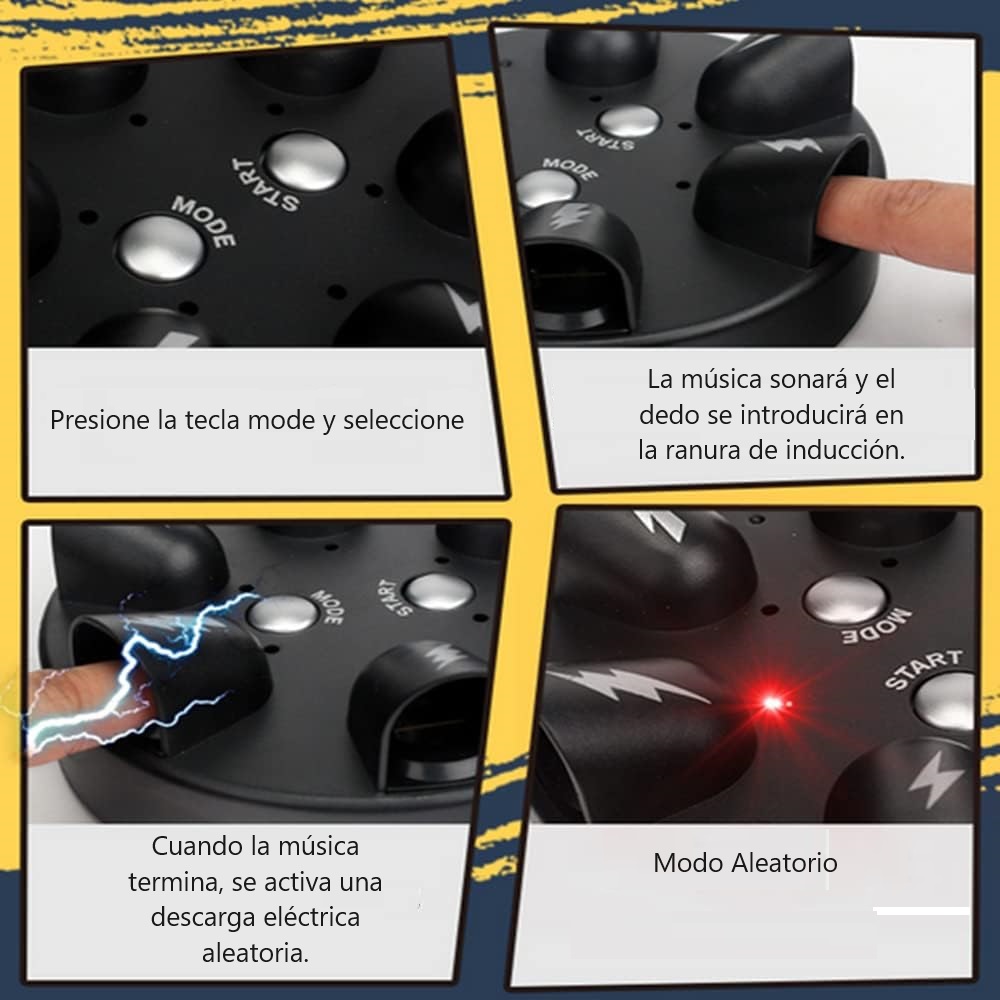 Juguete de ruleta de descarga electrica