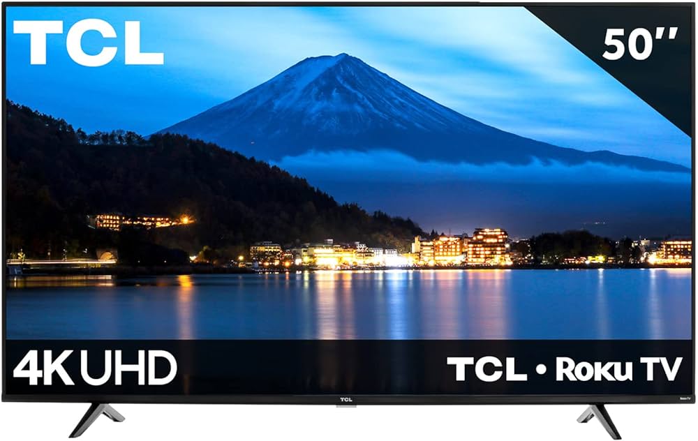 PANTALLA TCL 50 IN 4K UHD ROKU WIFI 3 HDMI 1 USB DOLBY DIGITA