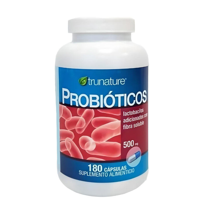 Trunature Probióticos Frasco con 180 cápsulas de 500mg