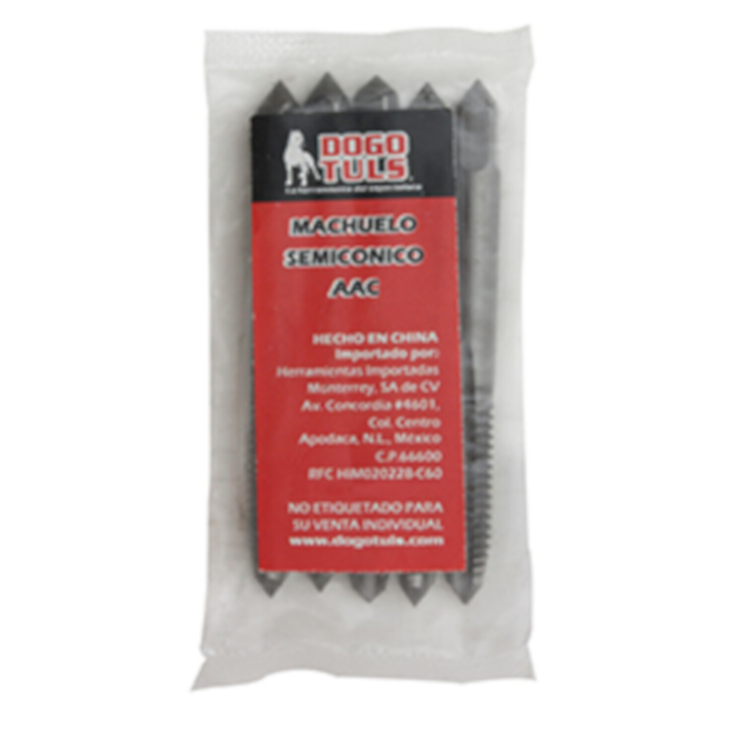 5 Machuelos Semicónicos Estándar De 1/4 - 20 Nc