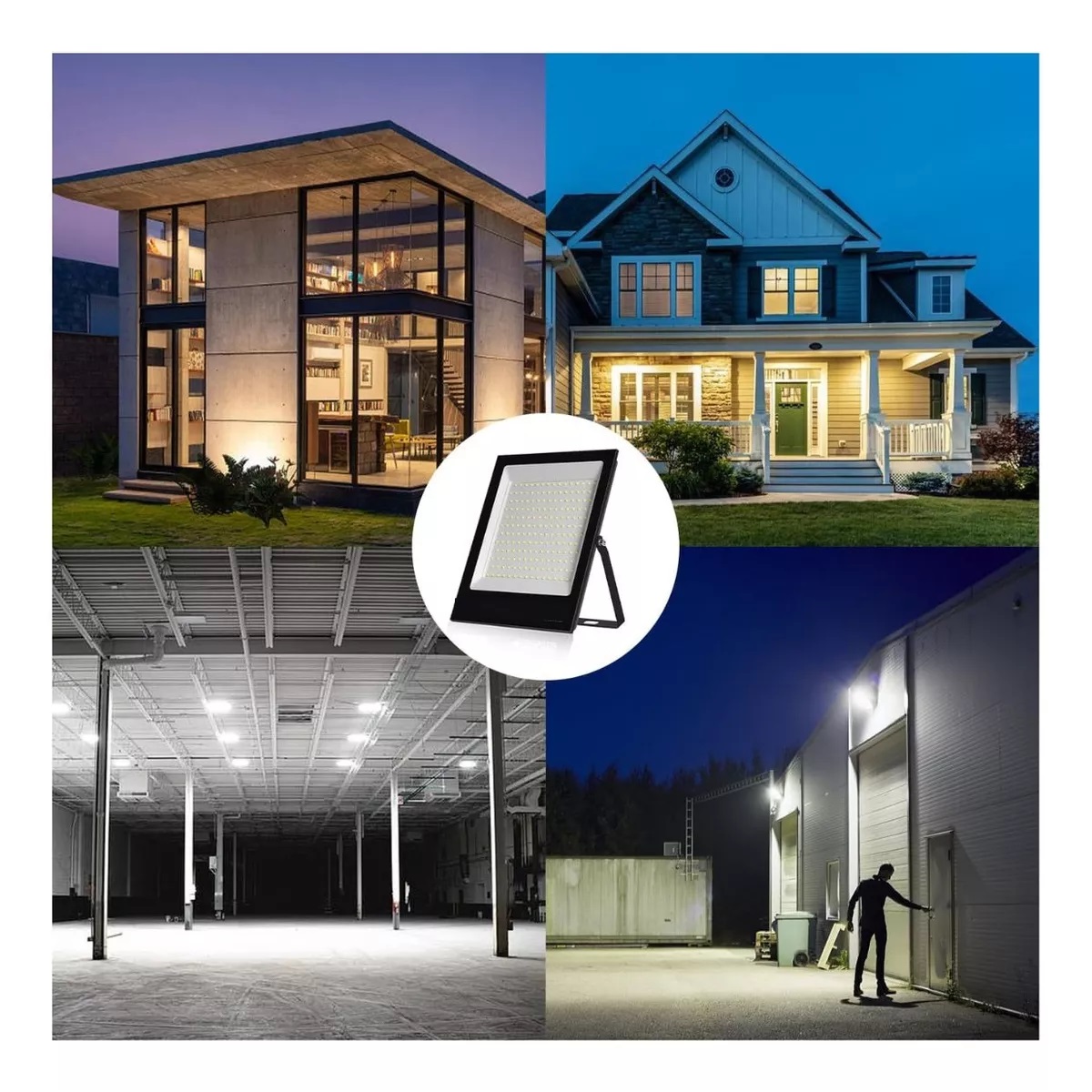 Reflector Led Slim 100w Ilumina 1000w Uso Exterior Ip66