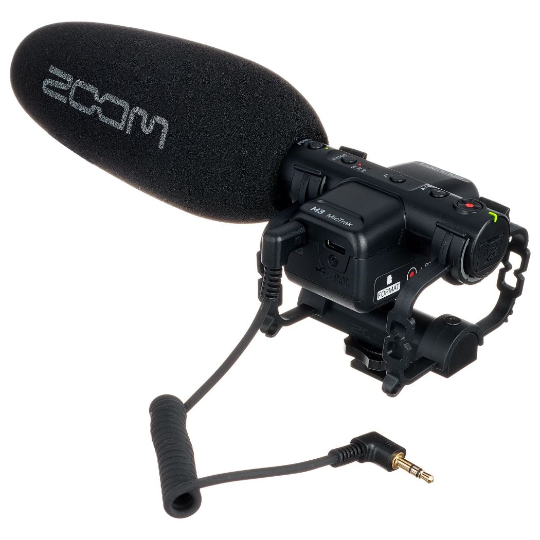 Micrófono Shotgun ZOOM M3 90 Grados/Supercardioide/Bidereccional