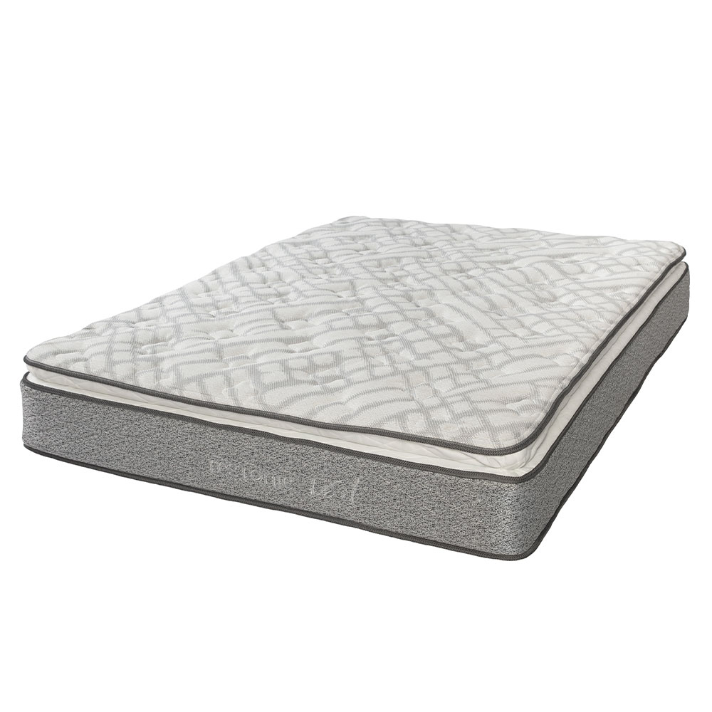 Colchón Queen Size Restonic Vail Con Cabecera Dicasa Davos Y Base Cama