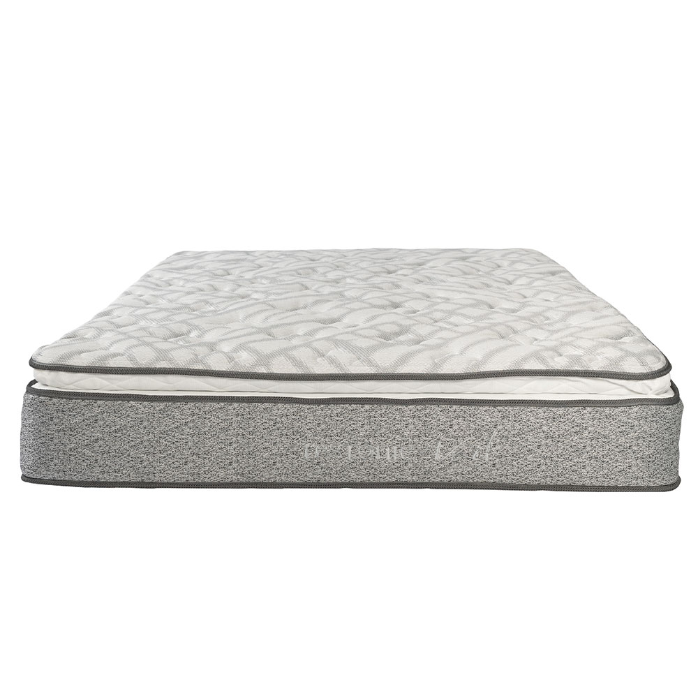 Colchón Queen Size Restonic Vail Con Cabecera Dicasa Davos Y Base Cama