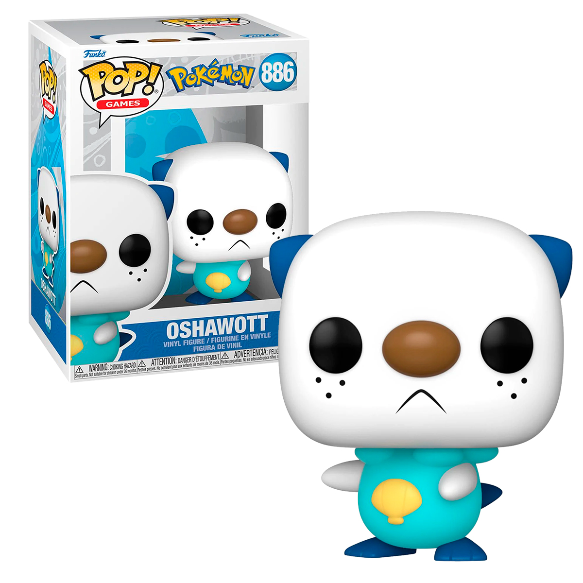 Funko Pop Oshawott #886 Pokedex 501 Pokemon Anime Videojuego Figura ...
