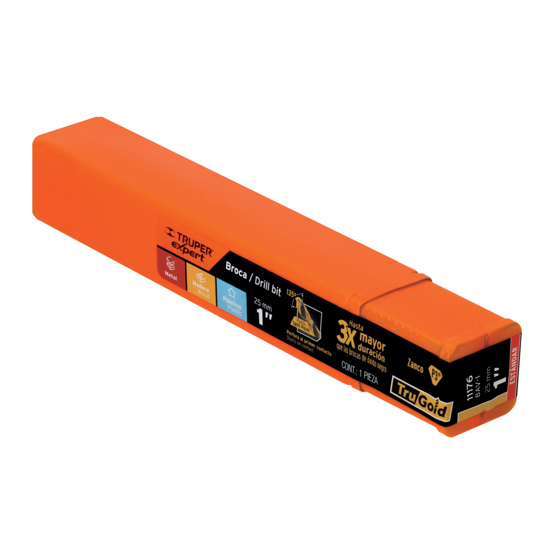 BROCA HSS 1" TRUGOLD PARA METAL, TRUPER EXPERT 11176