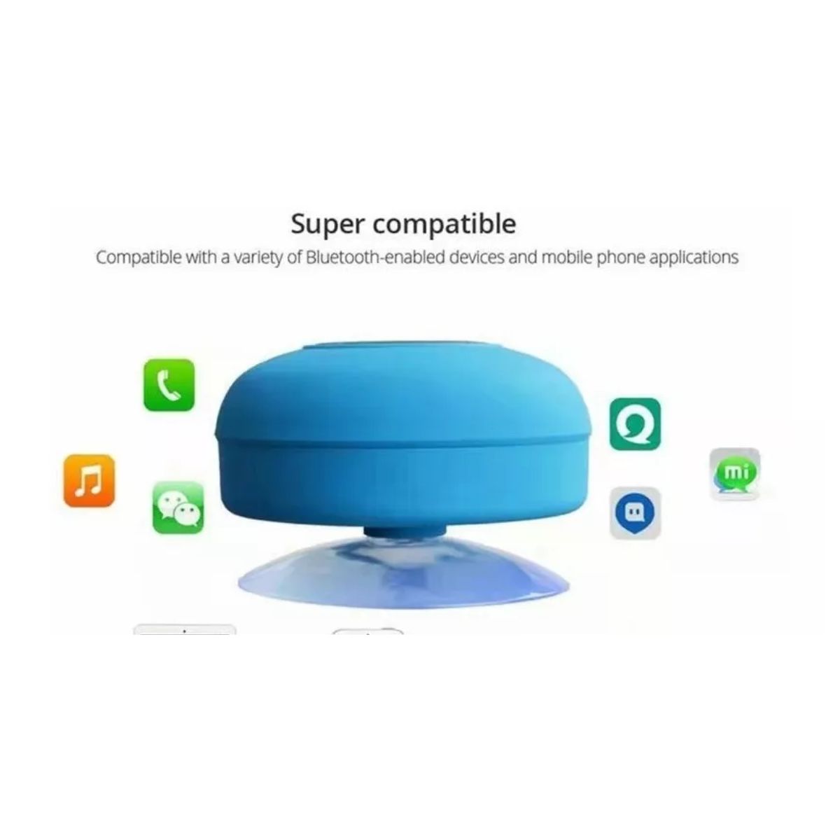 Bocina Portatil Con Bluetooth Azul