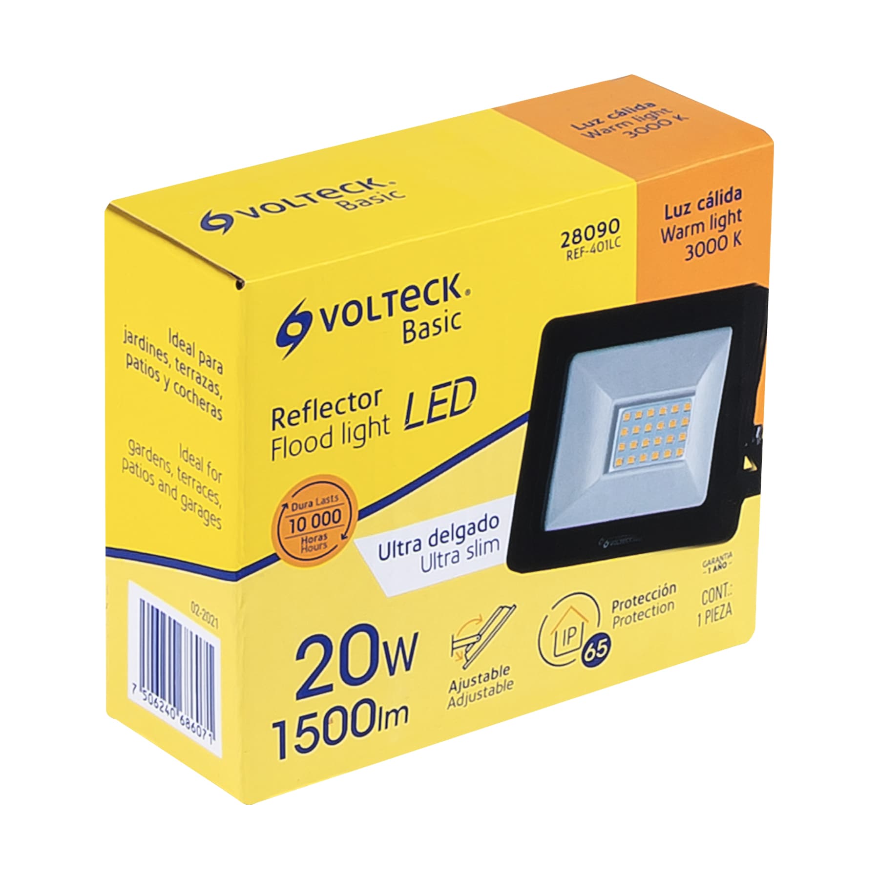 REFLECTORES DE LED ULTRADELGADOS VOLTECK BASIC 28090