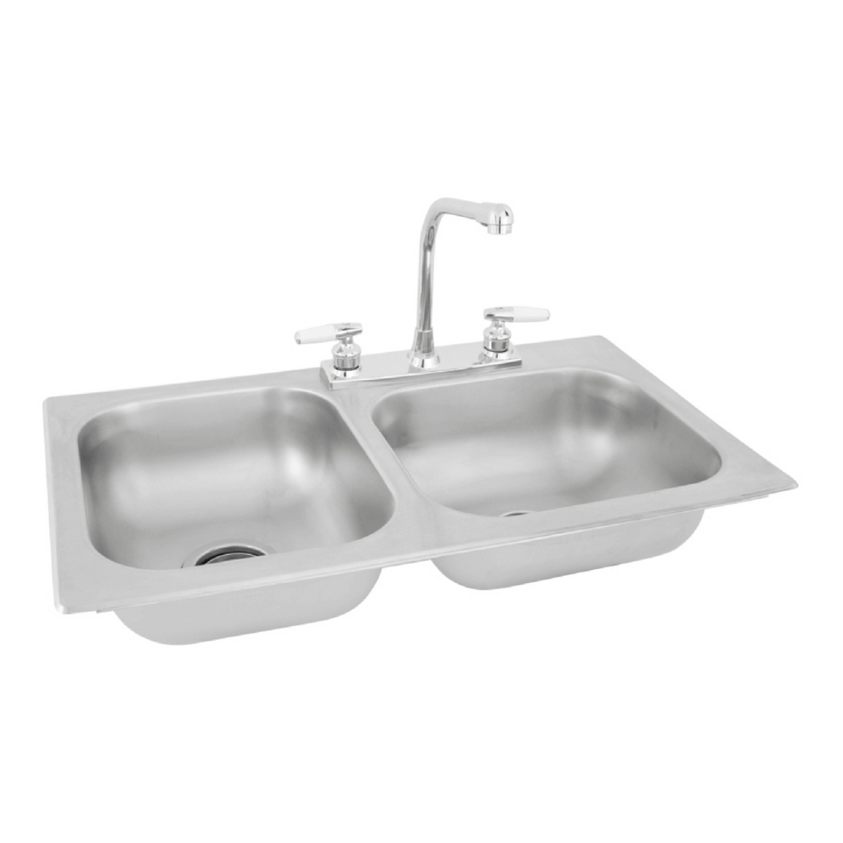 Tarja Doble Empotrar EB Tecnica M440 Acero Inox Satinado