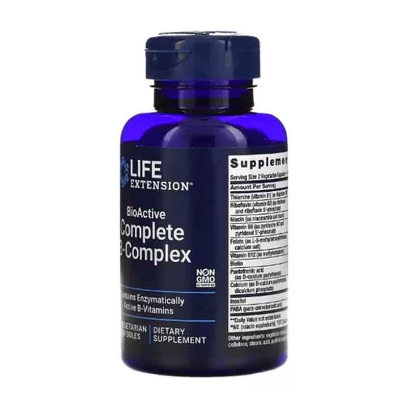 Complejo B Bioactivo Completo Life Extension Vitamina B 60 capsulas