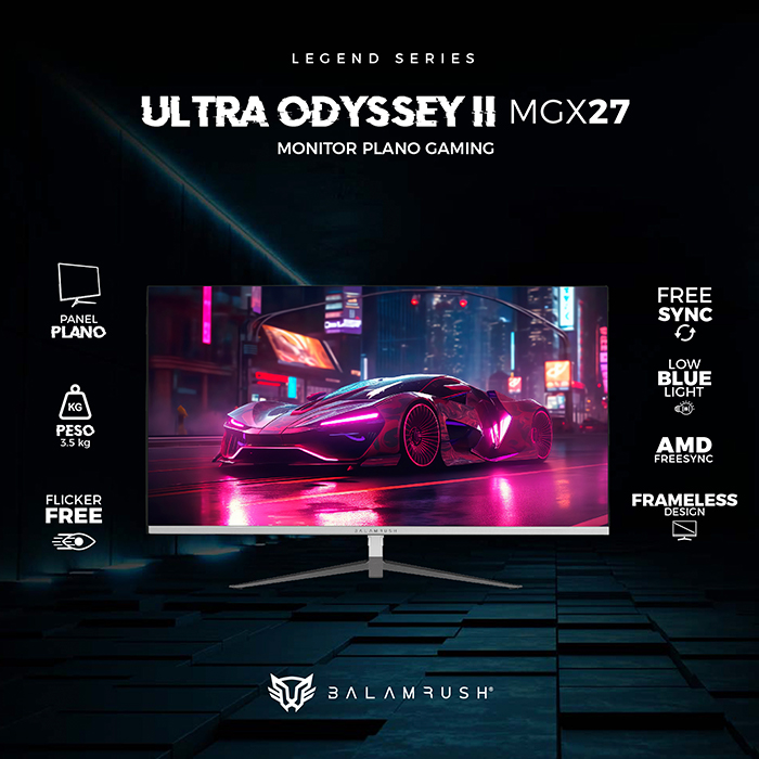 Monitor Gamer 27 BALAM RUSH ULTRA ODYSSEY II MGX27 1ms 165Hz FHD VA LED ...