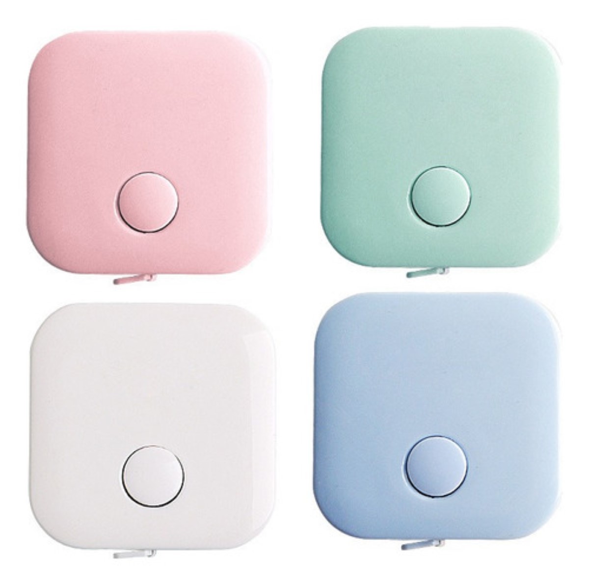 Cinta Metrica Cintura Retractil Cuerpo Modista Costura 2pcs Blanco y azul