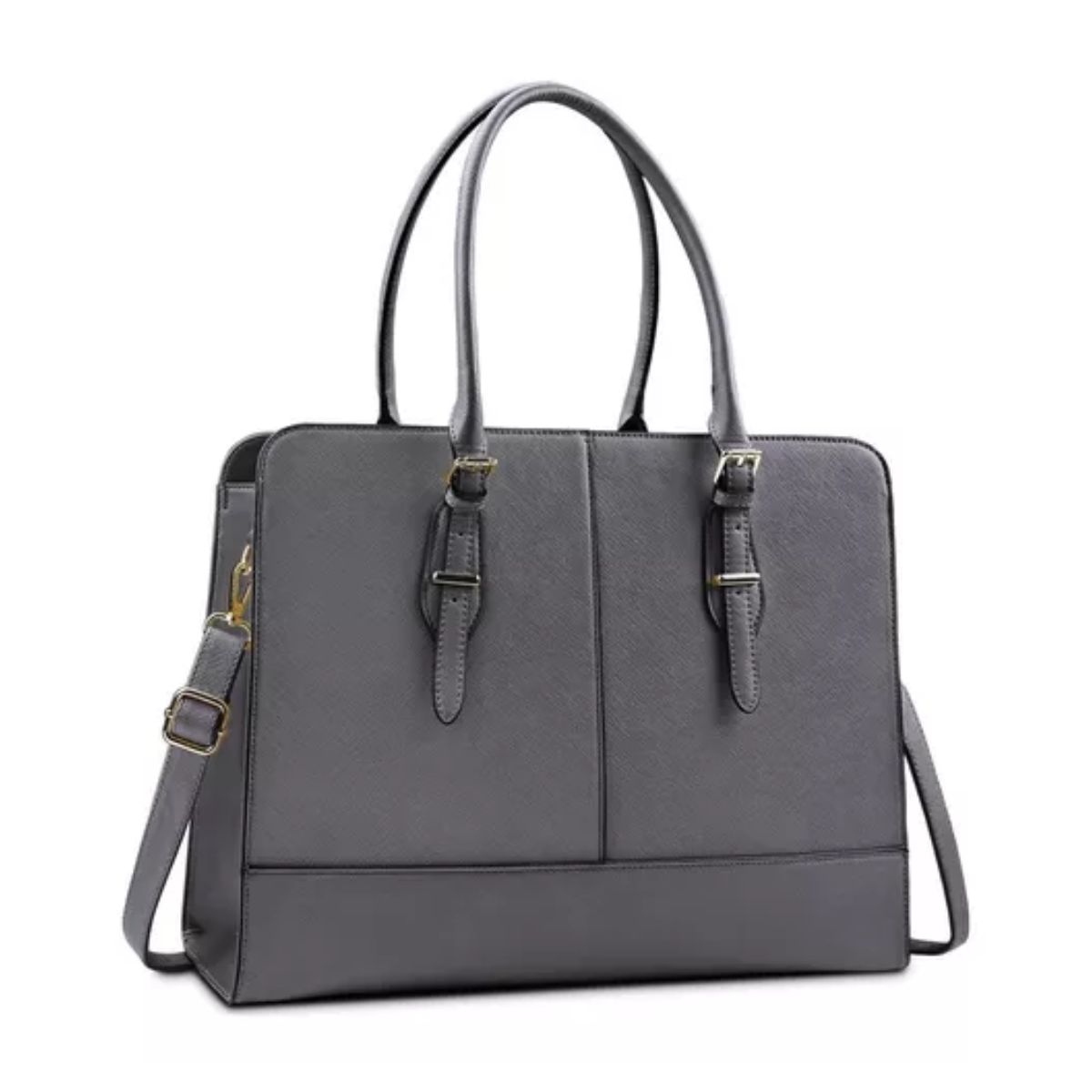 Bolsa Para Laptop 15.6 Casual De Mujer De Moda, Color Gris