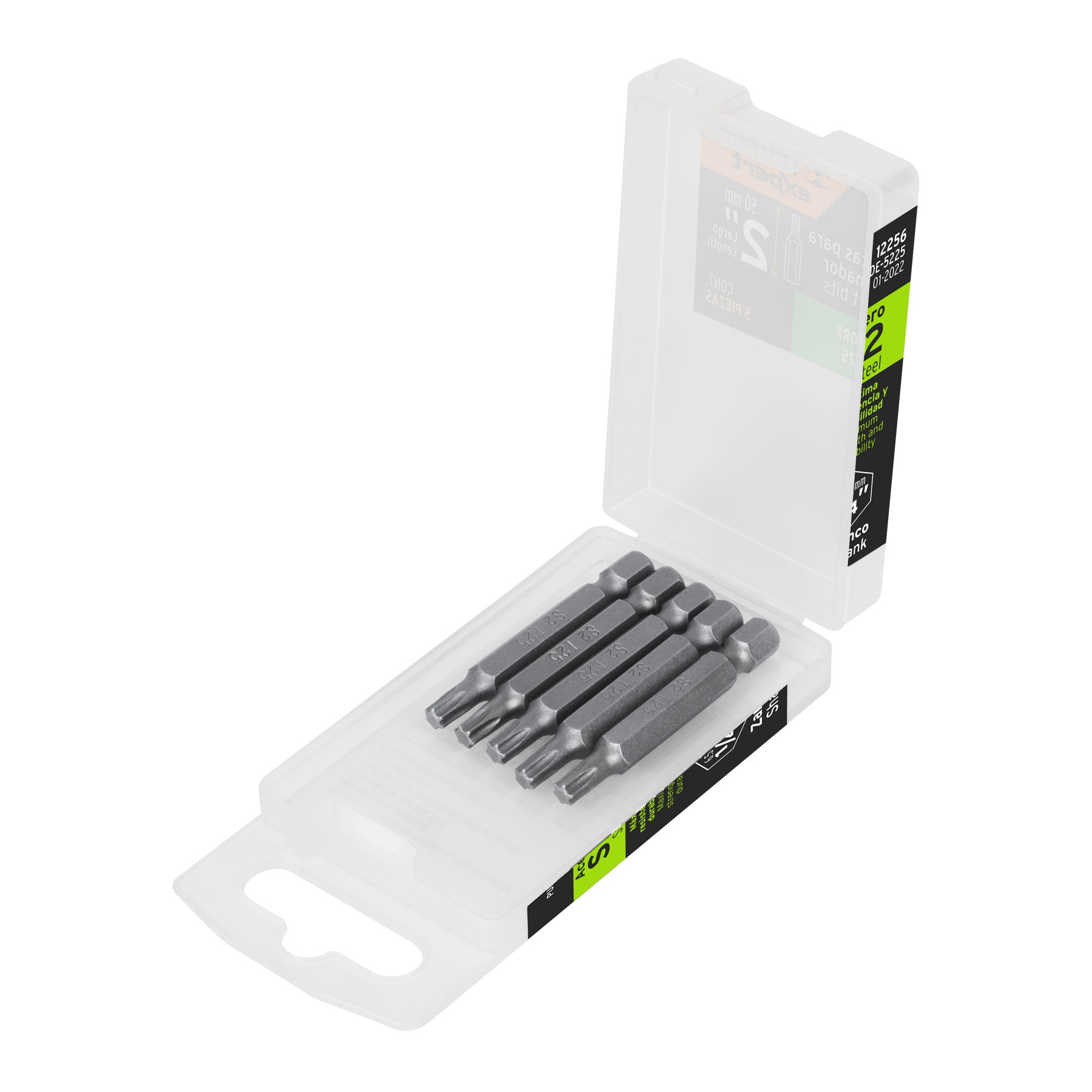 ESTUCHE CON 5 PUNTAS TORX T25 LARGO 2", TRUPER EXPERT 12256