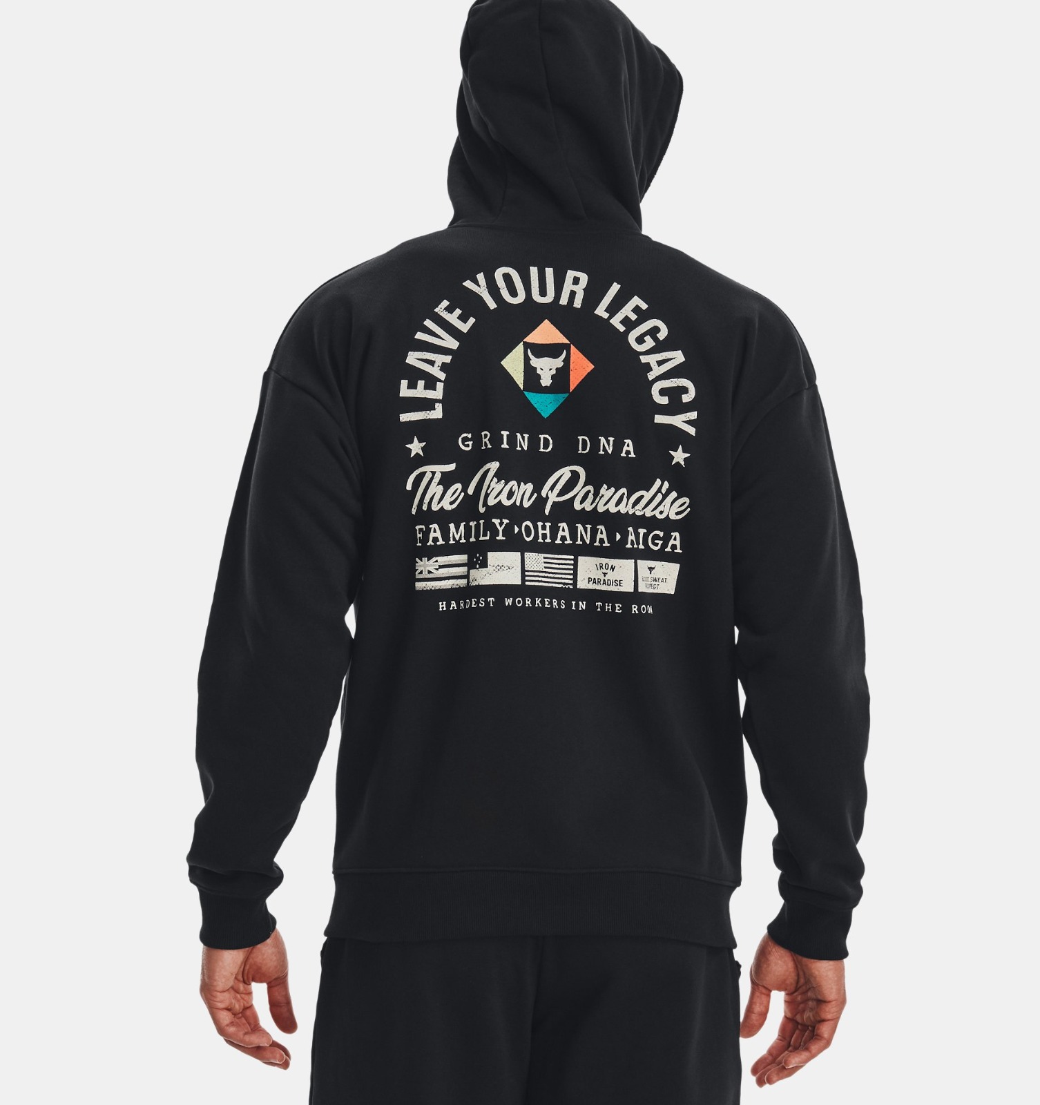 Sudadera Con Capucha Under Armour Project Rock Heavyweight Terry Full Zip