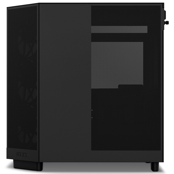 Gabinete Gamer NZXT H6 Flow ATX 3 Fan Cristal Templado USB-C Negro CC-H61FB-01