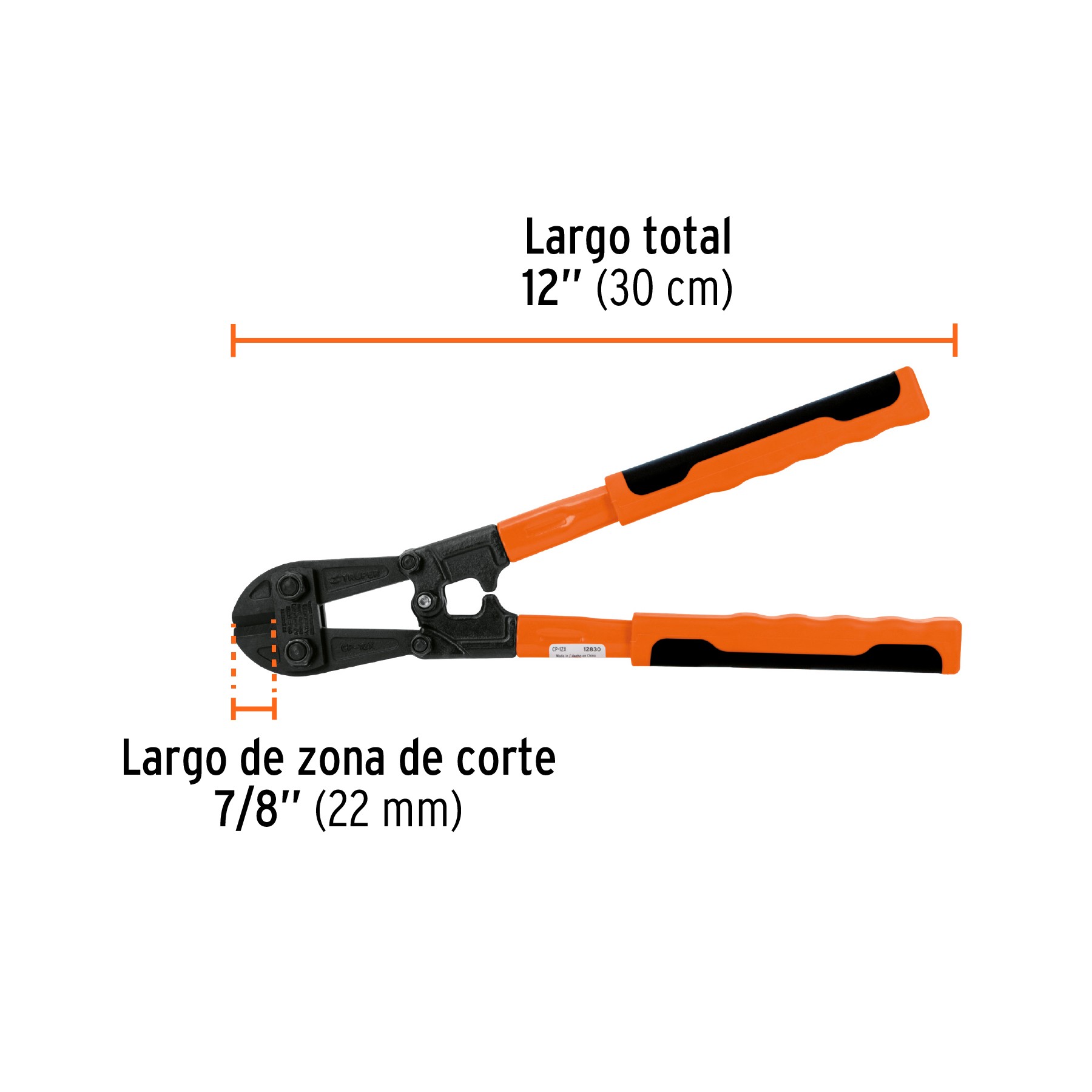 CORTAPERNOS PROFESIONAL DE 12", TRUPER 12830