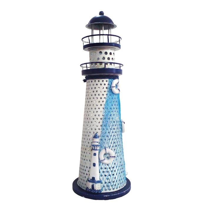 Faro Rústico Marino de Mar MXLHS-001-14 1Pza 29x9,5cm Metal Luz LED ...