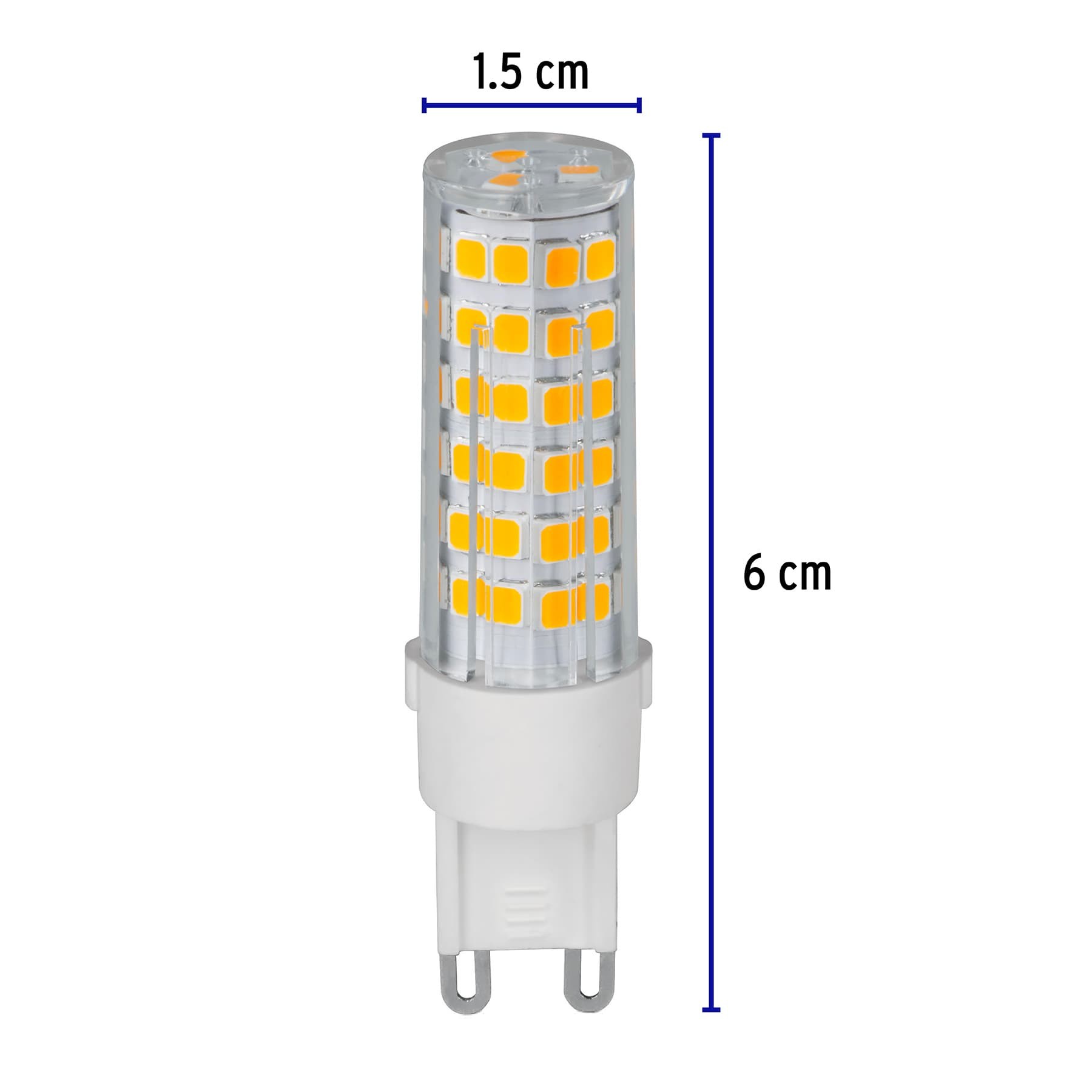 LÁMPARA DE LED TIPO CÁPSULA 4 W BASE G9 LUZ CÁLIDA, BLÍSTER VOLTECK 48102