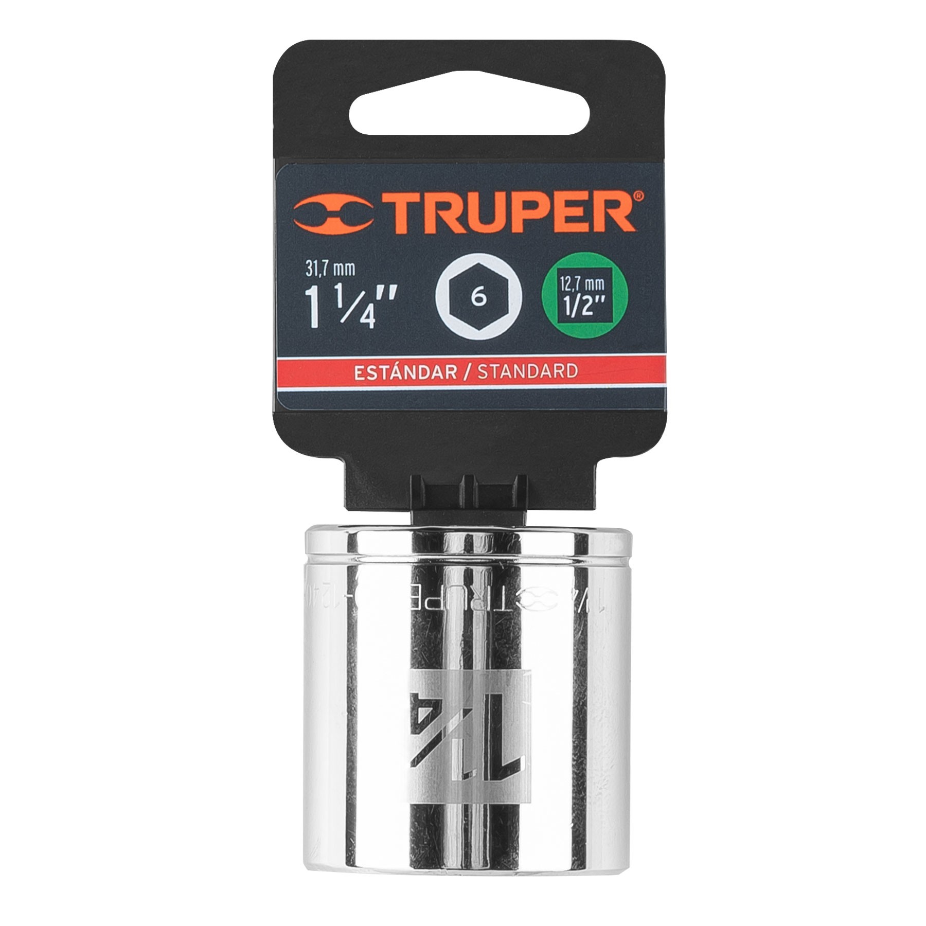 DADO DE 1-1/4", 6 PUNTAS, CUADRO 1/2", TRUPER 13244