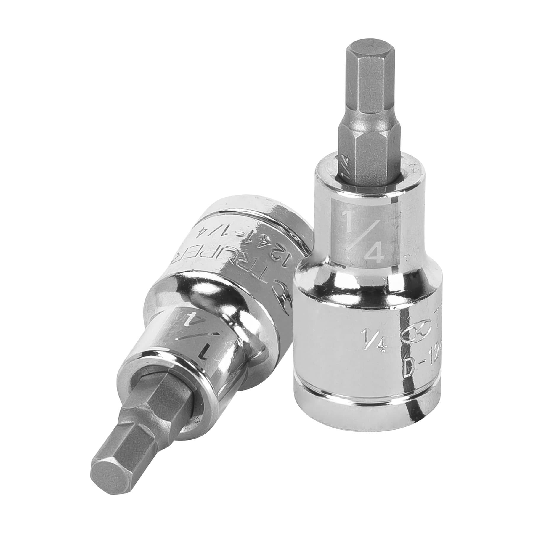 DADO PUNTA HEXAGONAL DE 1/4", CUADRO 1/2", TRUPER 13251