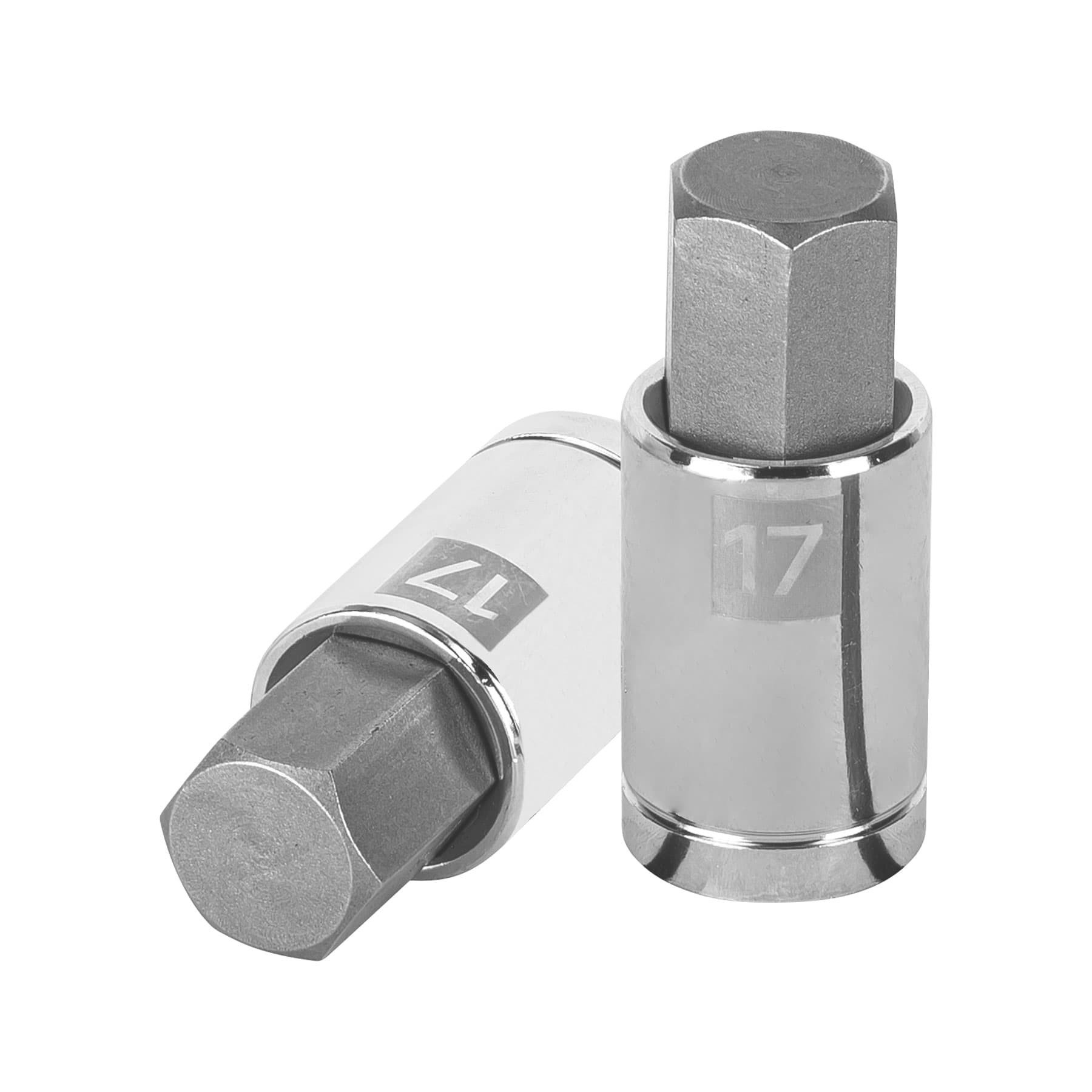 DADO PUNTA HEXAGONAL DE 17 MM, CUADRO 1/2", TRUPER 13286