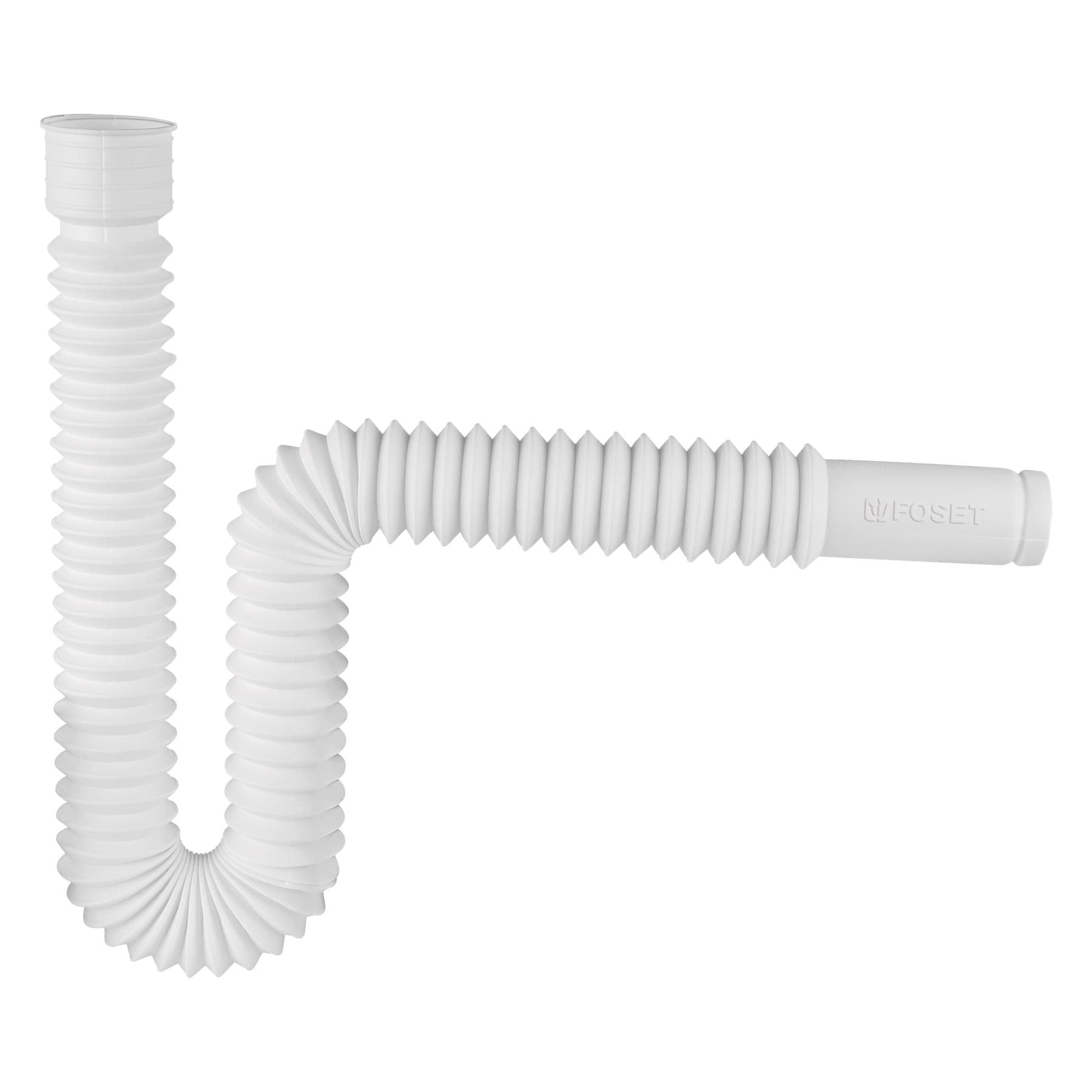 CÉSPOL FLEXIBLE, POLIETILENO BLANCO, PARA LAVABO Y FREGADERO FOSET 49509