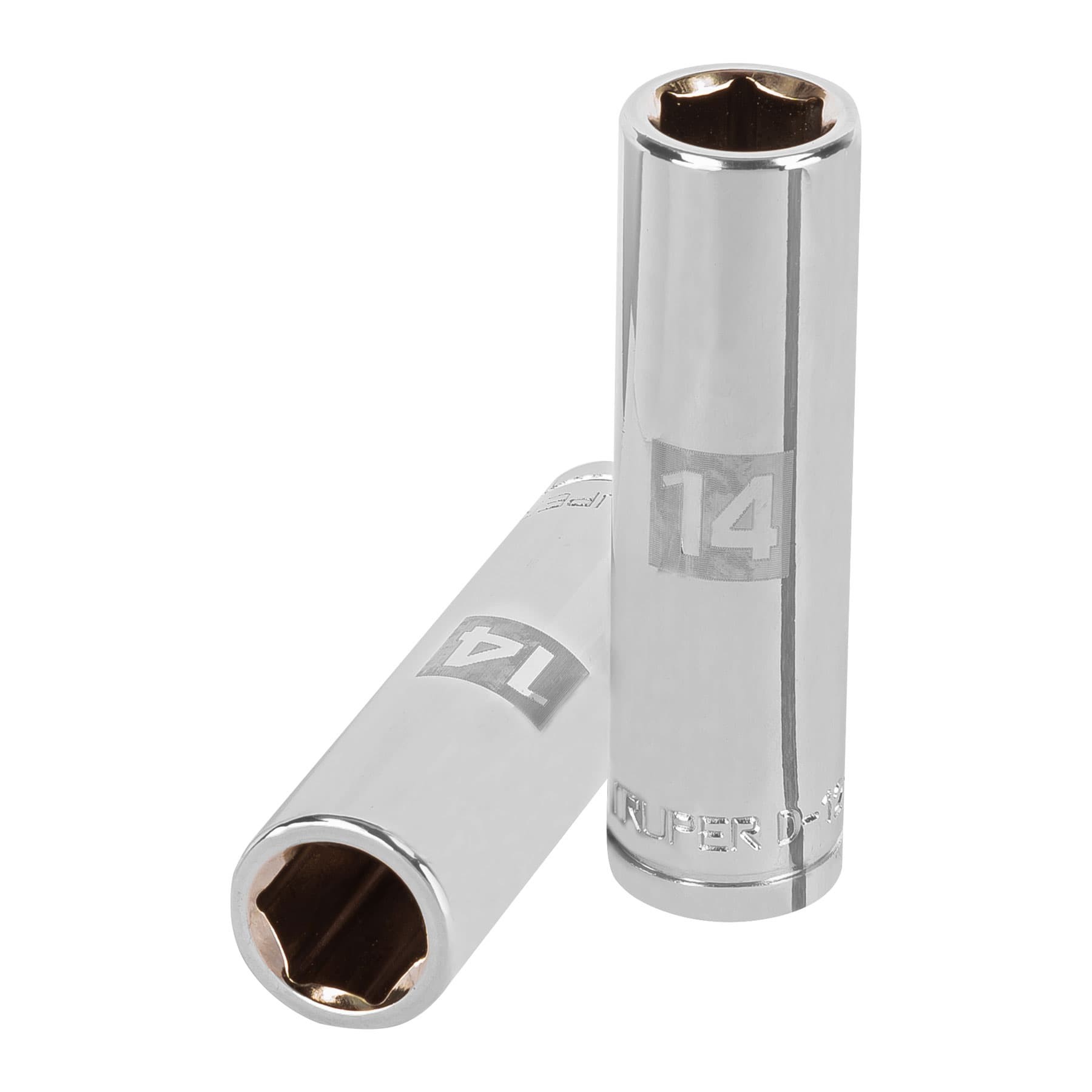 DADO LARGO DE 14 MM, 6 PUNTAS, CUADRO 1/2", TRUPER 13354