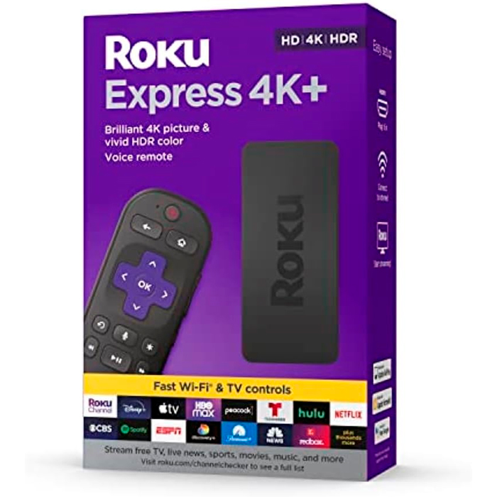 TV BOX ROKU Express 4K+ Reproductor de Streaming HDMI Wi-Fi 3941R2