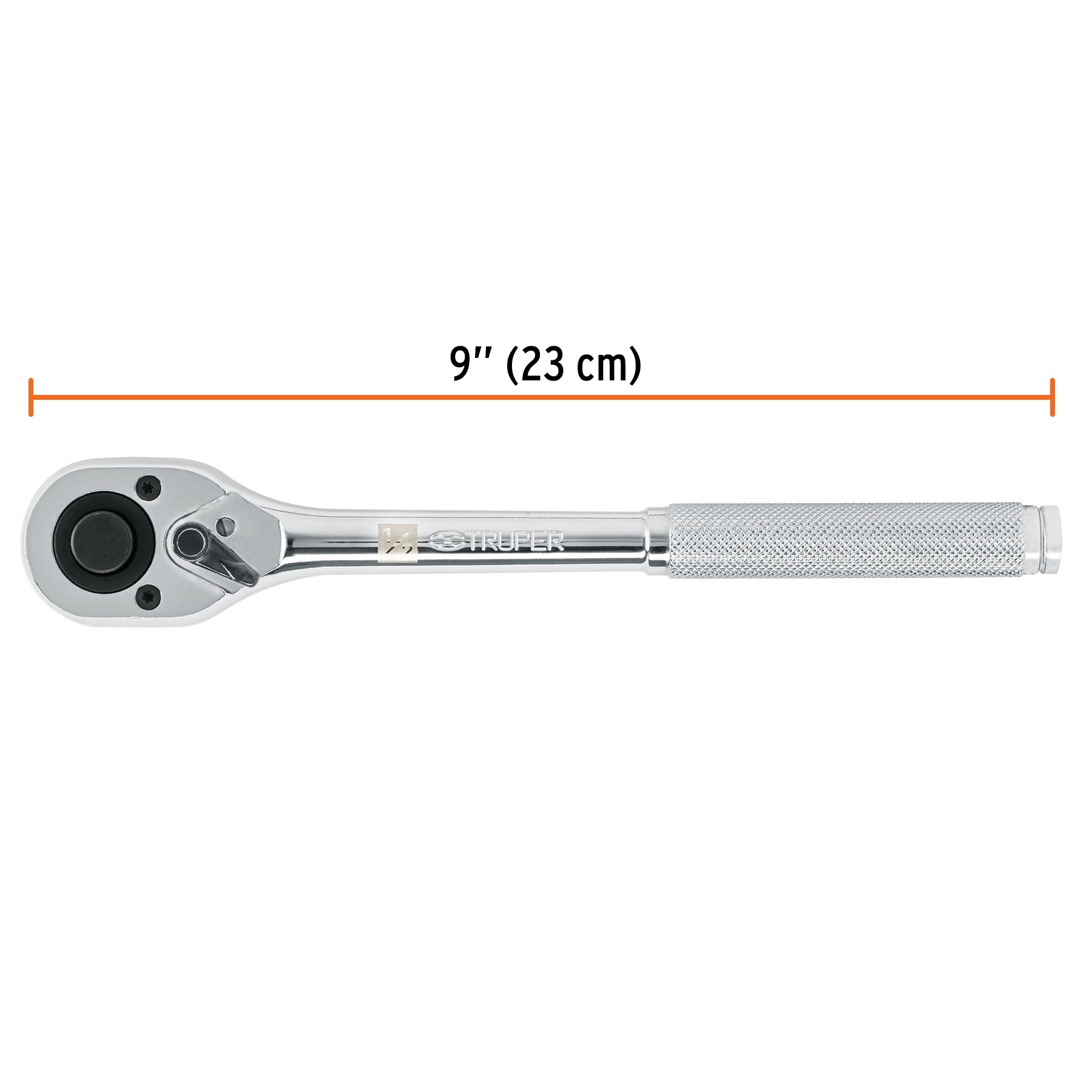 MATRACA CUADRO 1/2" CABEZA DE PERA DE LIBERACIÓN RÁPIDA TRUPER 13410