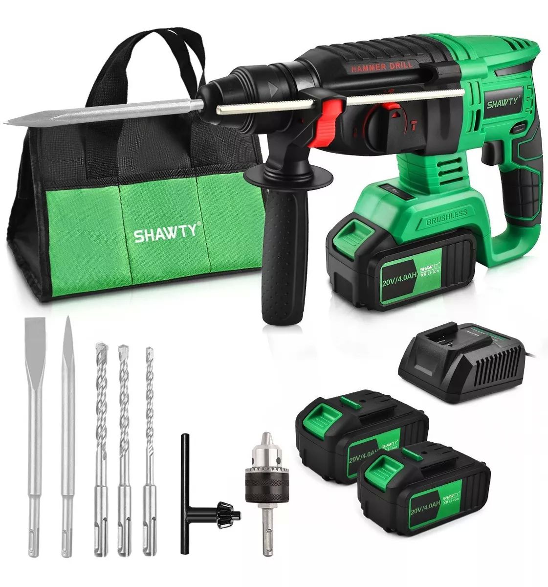 Rotomartillo Inalámbrico Taladro Sds-plus Shawty C/2 Batería