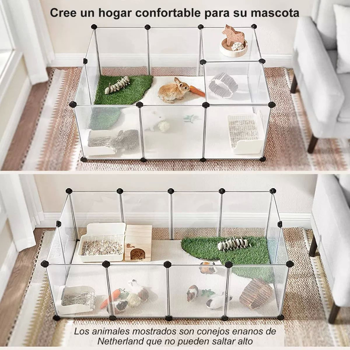 Reja Para Mascotas Conejitos Hámsteres Gato Perro Armable