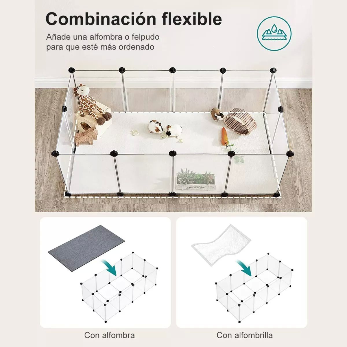 Reja Para Mascotas Conejitos Hámsteres Gato Perro Armable