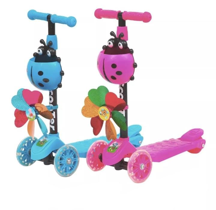 Scooter Patín Para Niños Catarina Y Rehilete Con Luz