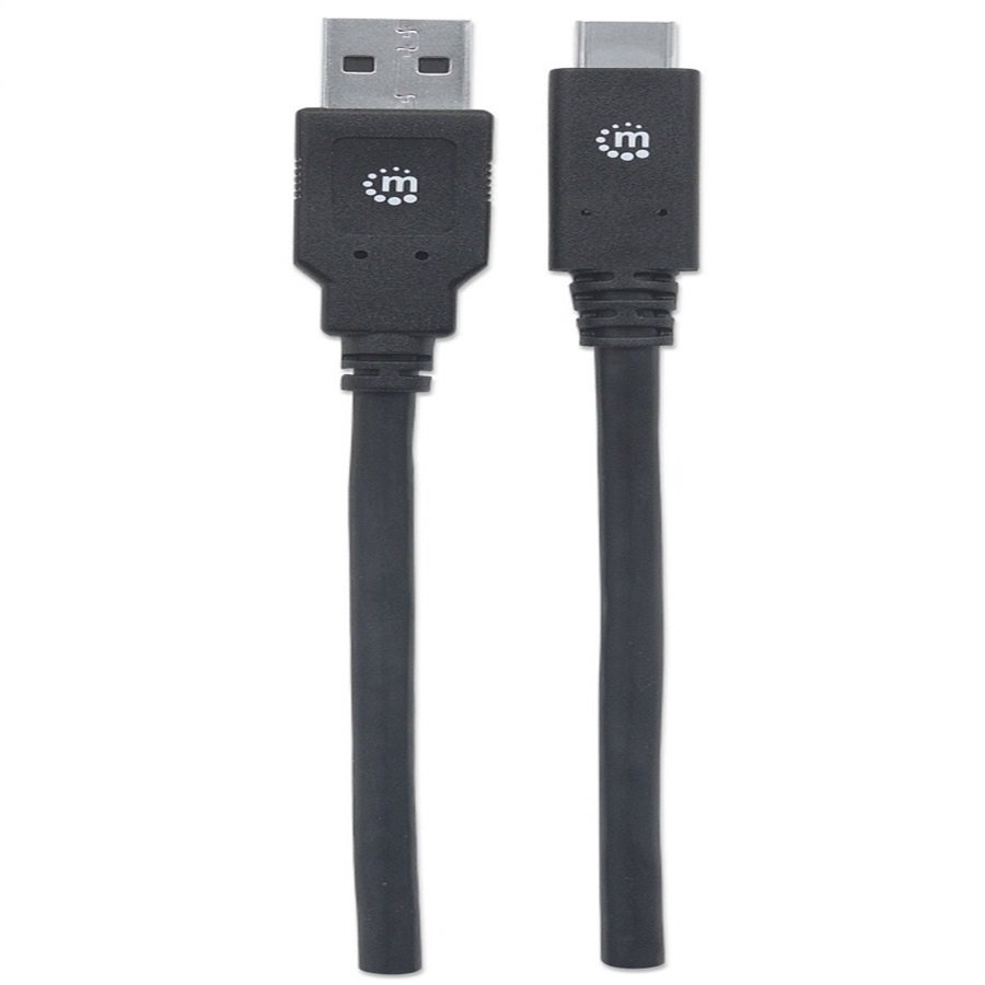 Cable USB Manhattan Tipo USB y Tipo C de 2 m
