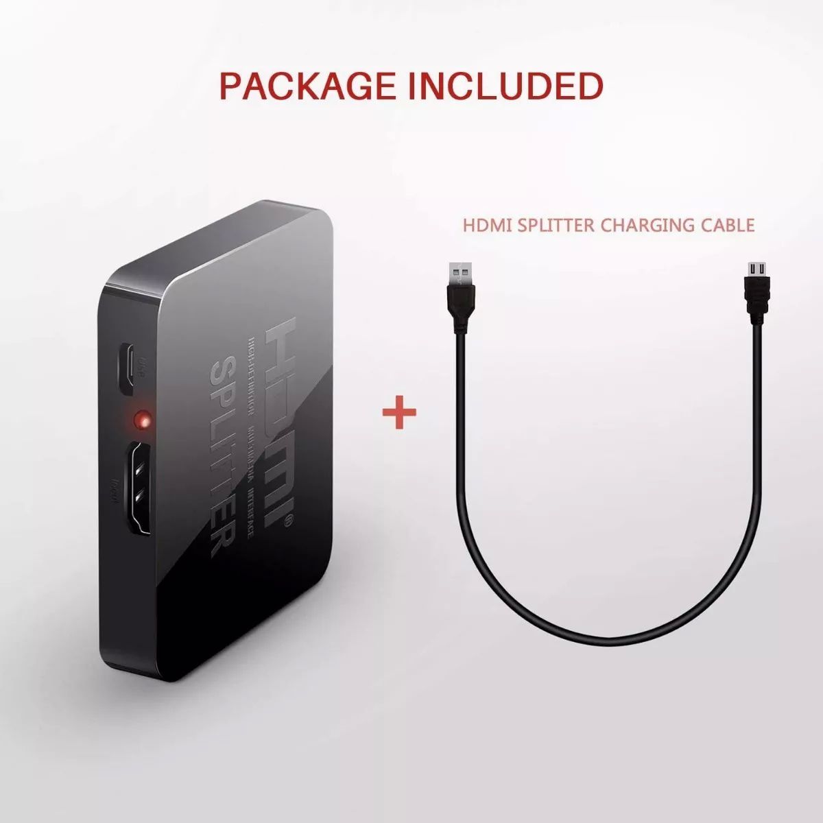 Minidivisor Hdmi Splitter Amplificador 4k 1 Entrada 2 Salida