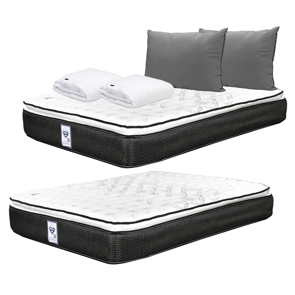 Colchones King Size Spring Air Donovan con Almohadas Dicasa 2Pack y ...