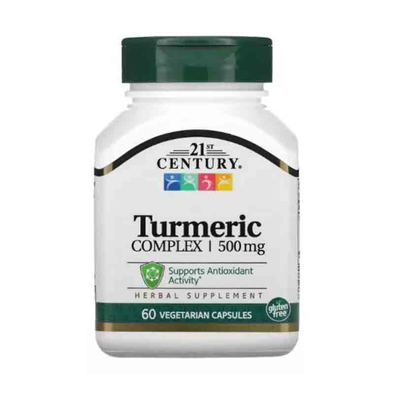 Turmeric Complex 500mg 21st Century Curcuma 60 capsulas Ayuda Artritis