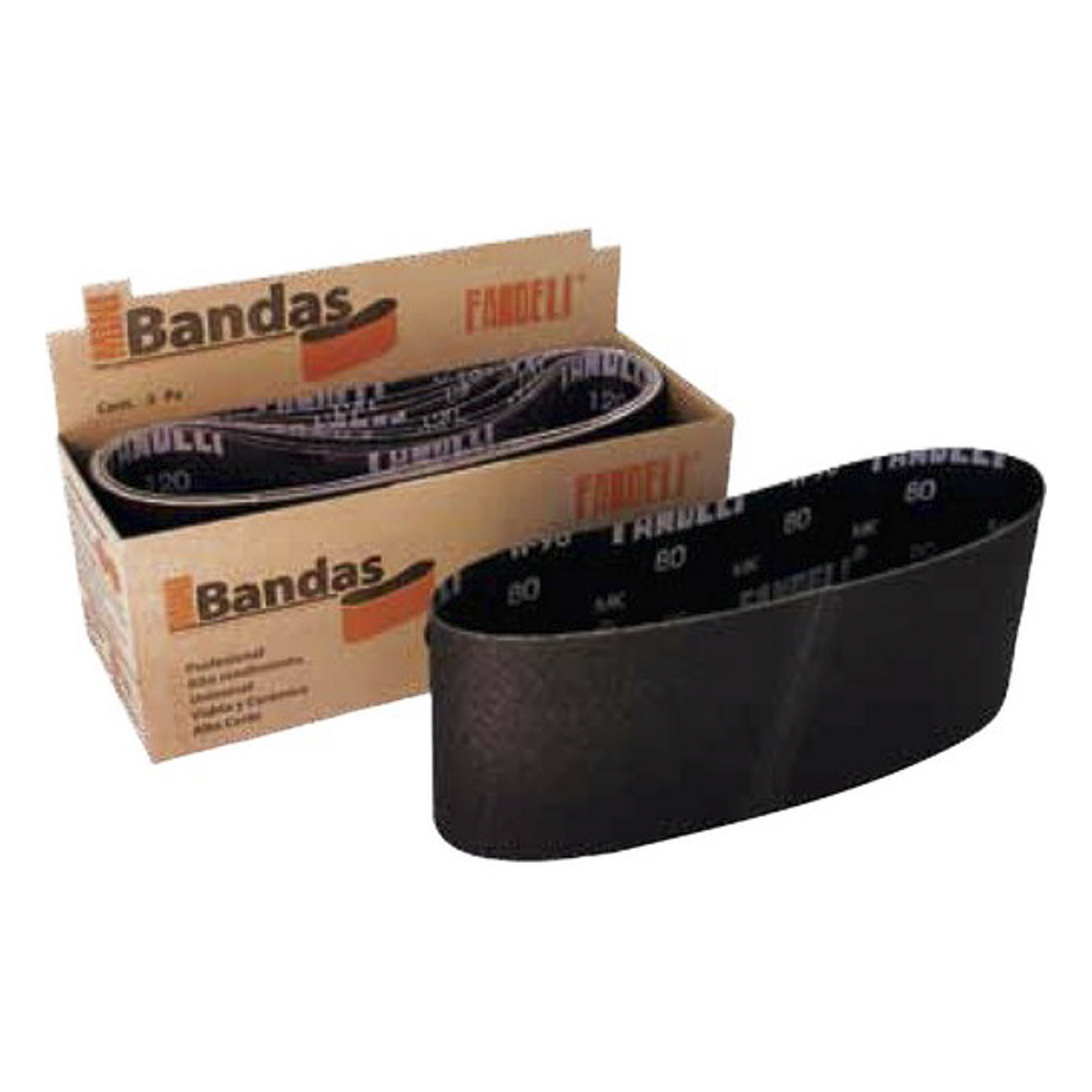 Banda Lija 3X18 G 180 Vidrio W-98 Fandeli 4809
