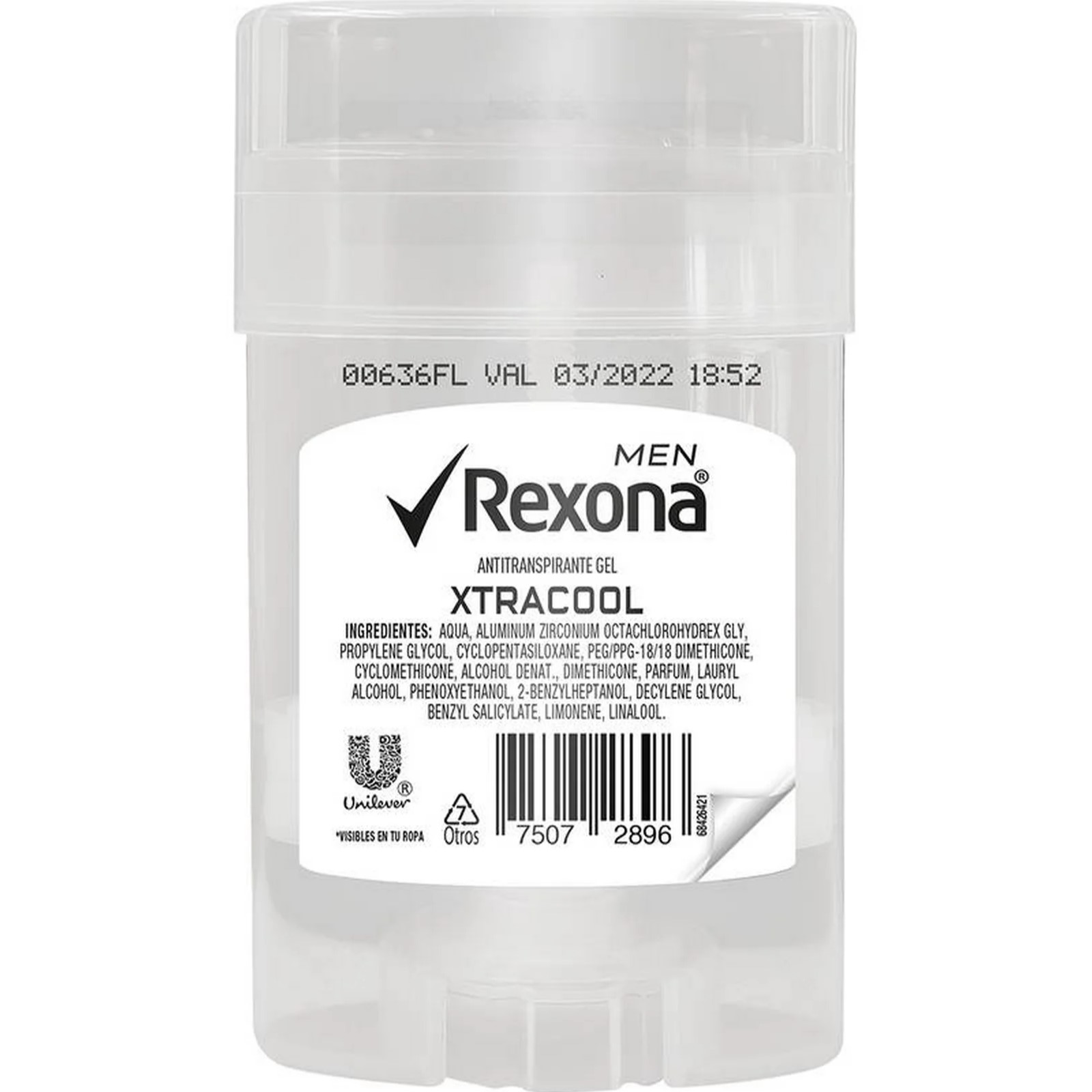 Rexona Xtracool Desodorante Antitranspirante En Gel Para Hombre 80g, 3 ...