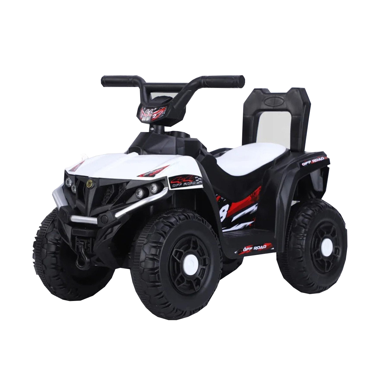 Cuatrimoto Blanca Eléctrica De Juguete Para Niño 43748