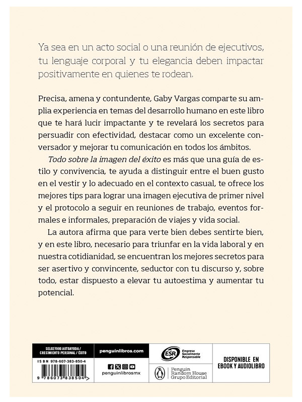 Todo sobre la imagen del éxito Autor Gaby Vargas