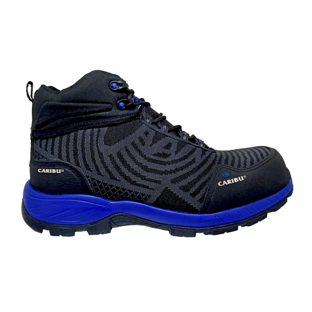 Bota De Seguridad Industrial Caribu 340 Azul Negro