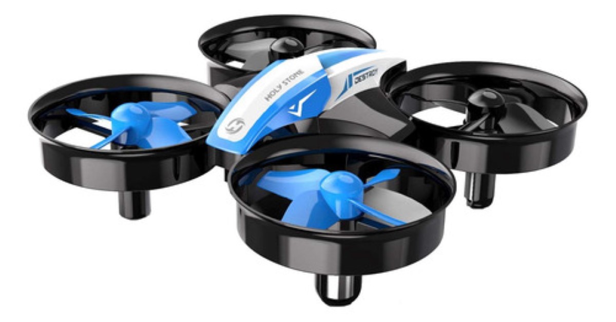 Mini drone azul 3 baterías