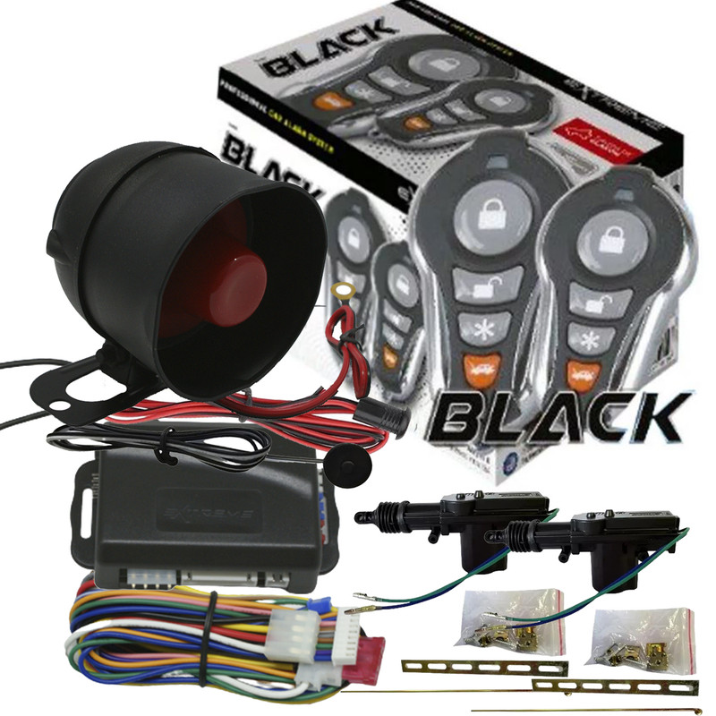 Alarma Auto Extreme Black Carros Combo Con 2 Actuadores