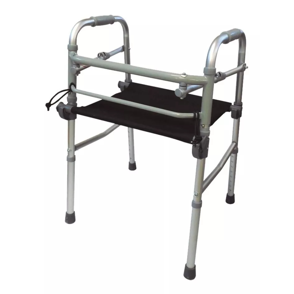 Andadera Con Asiento Lona 8 Niveles Aluminio Esmalte SPEEDY
