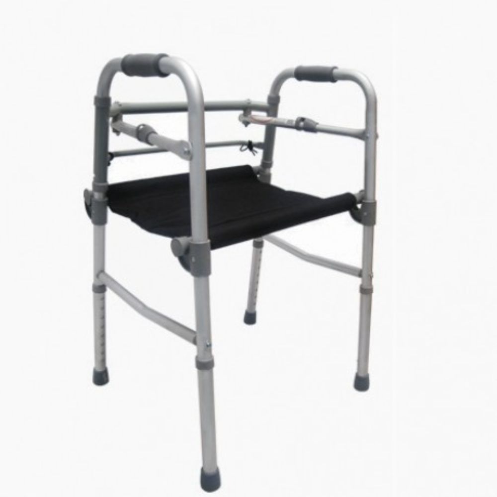 Andadera Con Asiento Lona 8 Niveles Aluminio Esmalte SPEEDY