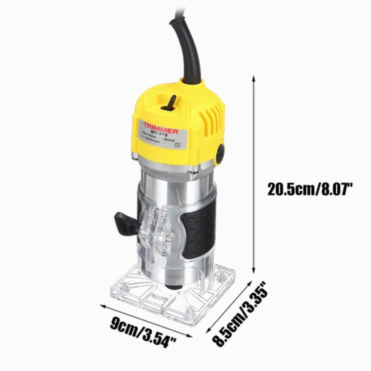 Router Madera Recortadora Rebajadora 800w /15 Brocas Carburo Amarillo