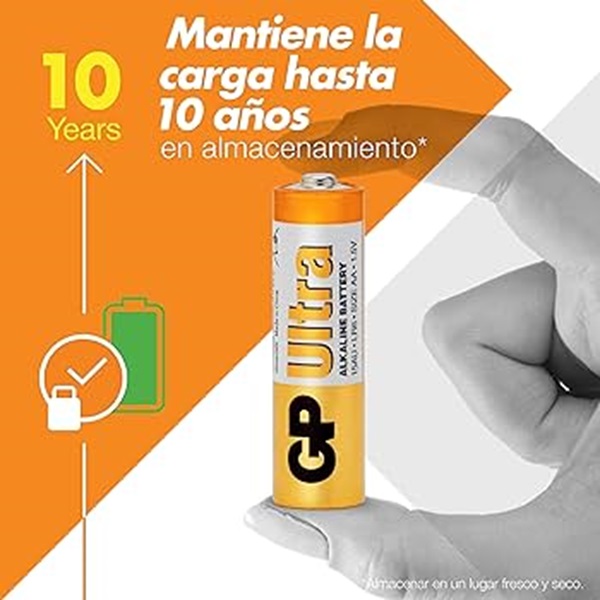 Pilas Aa Ultra Lr06 Gp Batteries, Paquete De 40, Baterías Aa GP