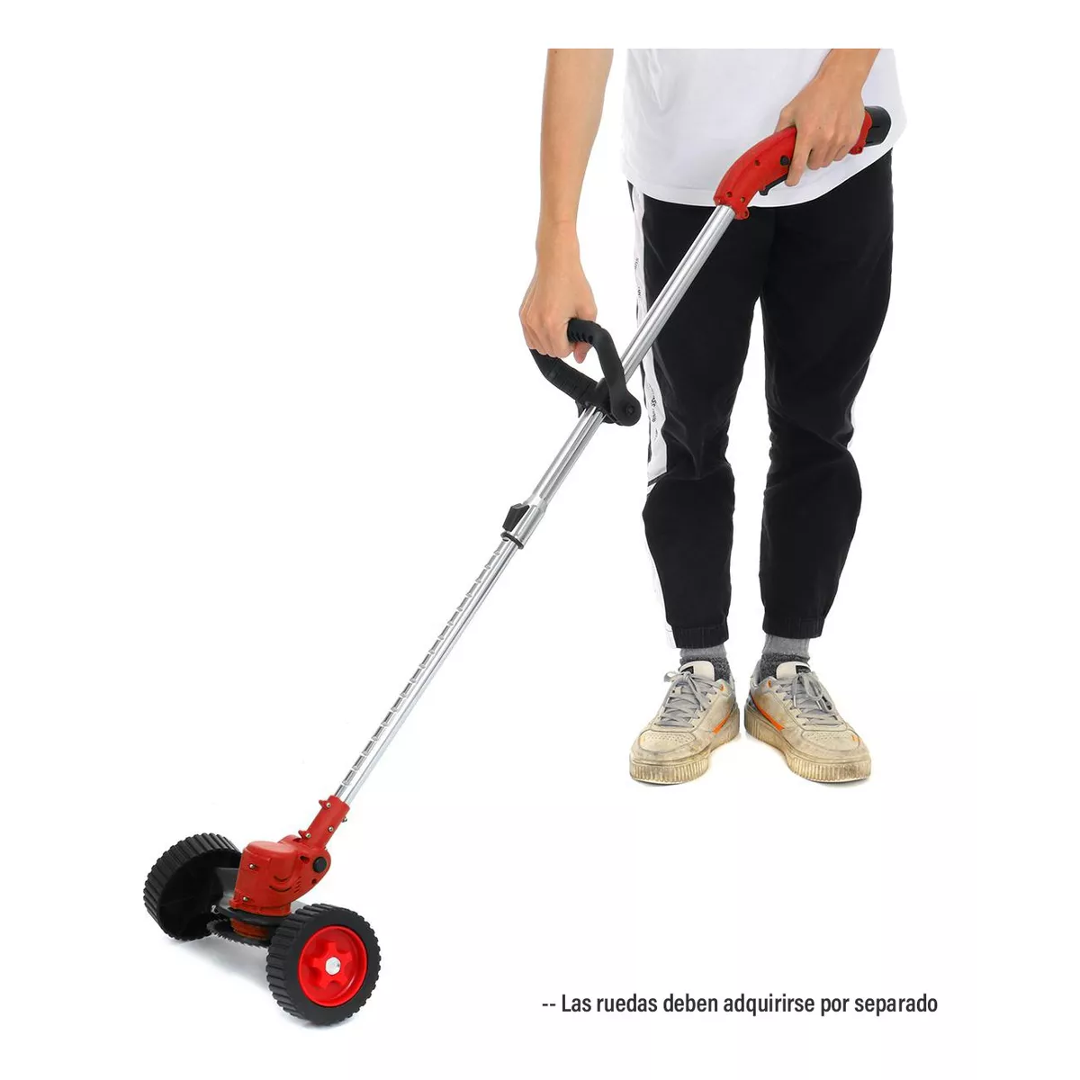 Kit Desbrozadora Electrica Inalámbrica Portátil Podadoras Pasto Rojo